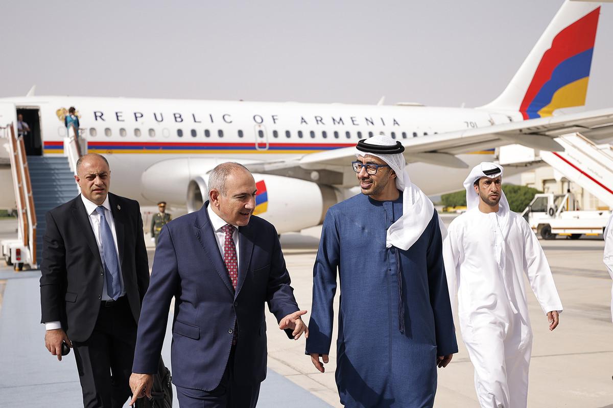 Armenian PM Pashinyan in UAE for Official Visit